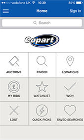 Online Vehicle Auction - Download our Mobile APP - Copart UK
